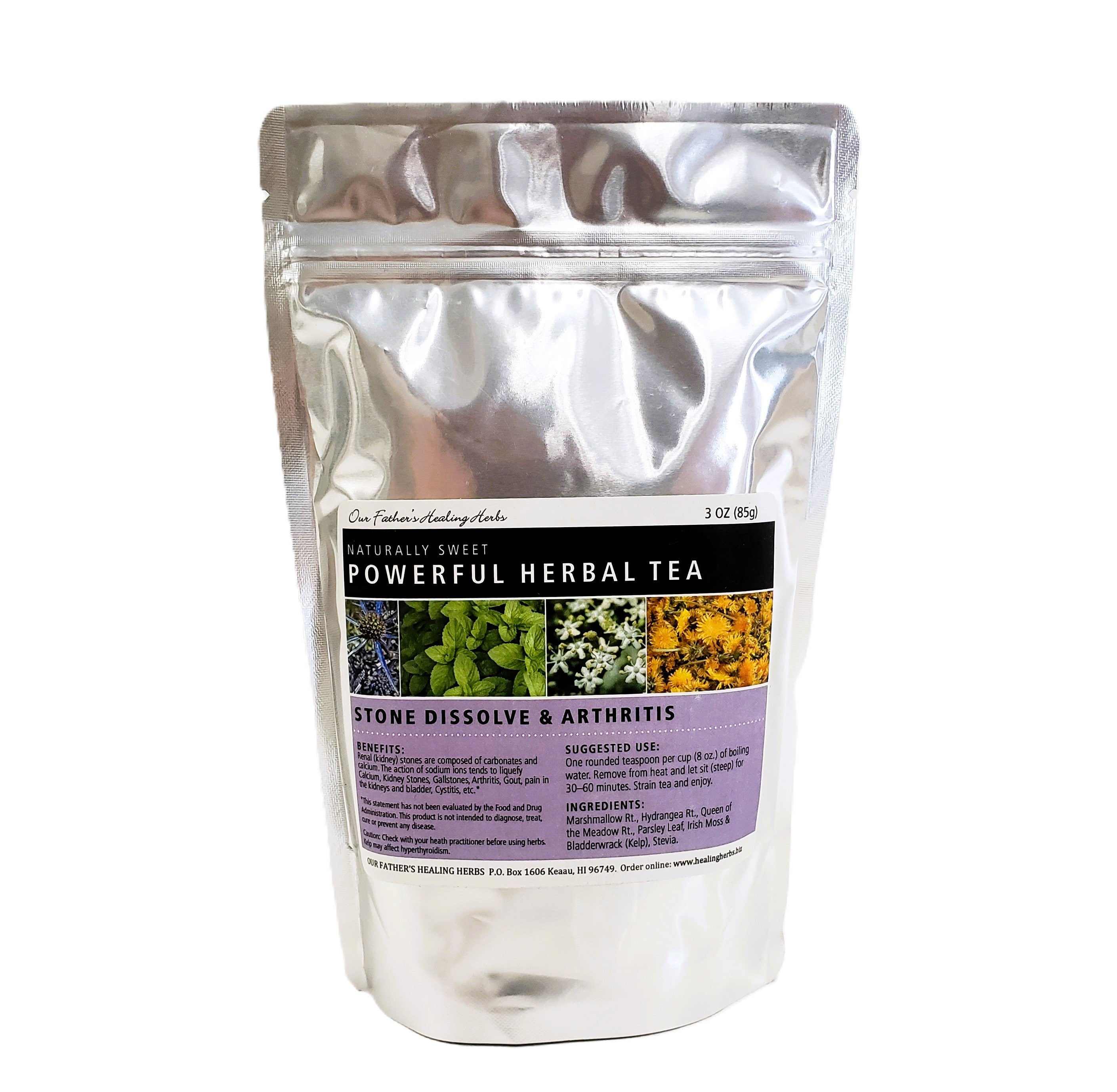 Stone Dissolve & Arthritis Herbal Tea, 3 oz. – Living Springs Retreat