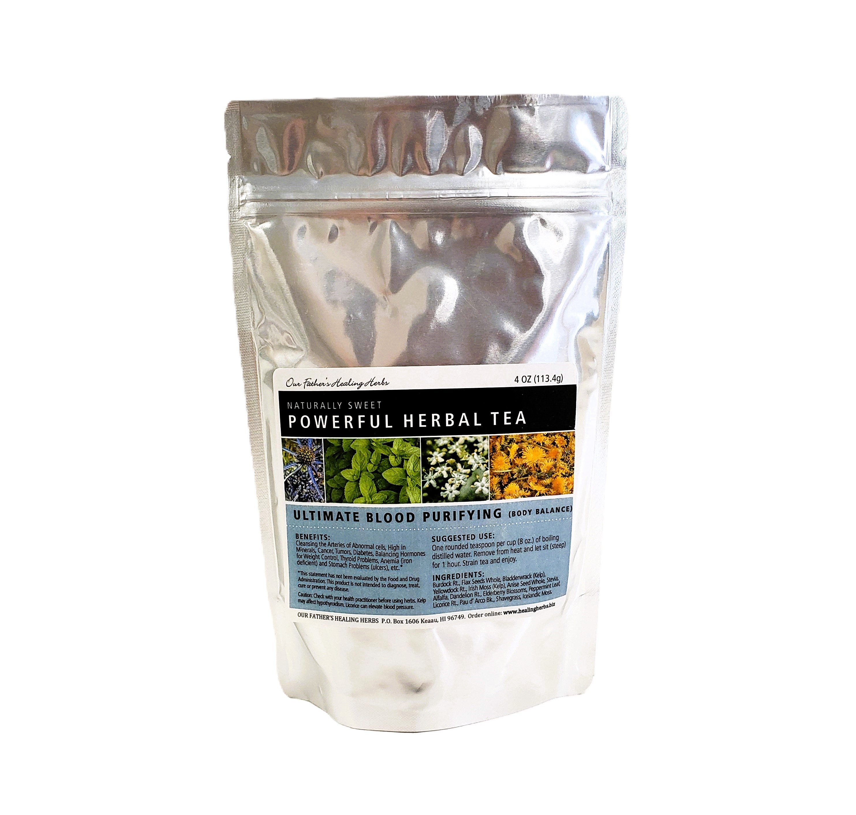 Ultimate Blood Purifying Body Balance Herbal Tea, 4.0 oz. – Living ...